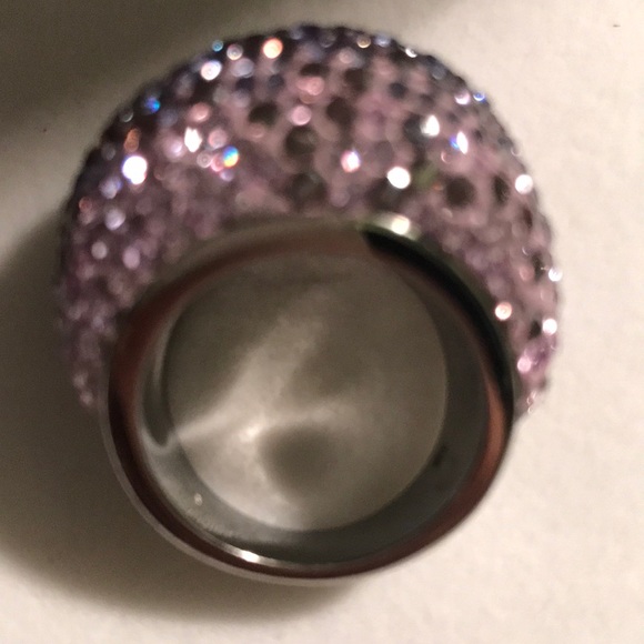 Swarovski | Jewelry | Authentic Swarovski Violet Statement Ring 58 ...